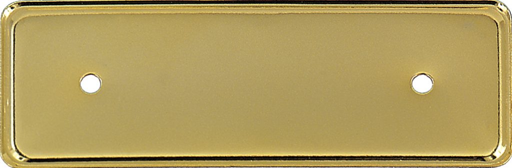 GS084498 - 1" x 3" Metal Frame Badge Plain Back